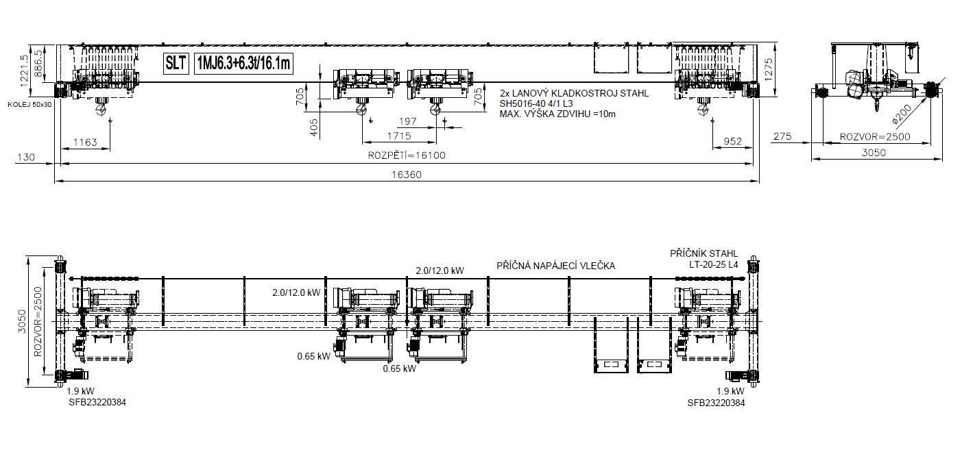 Bridge cranes | SLT components s.r.o.
