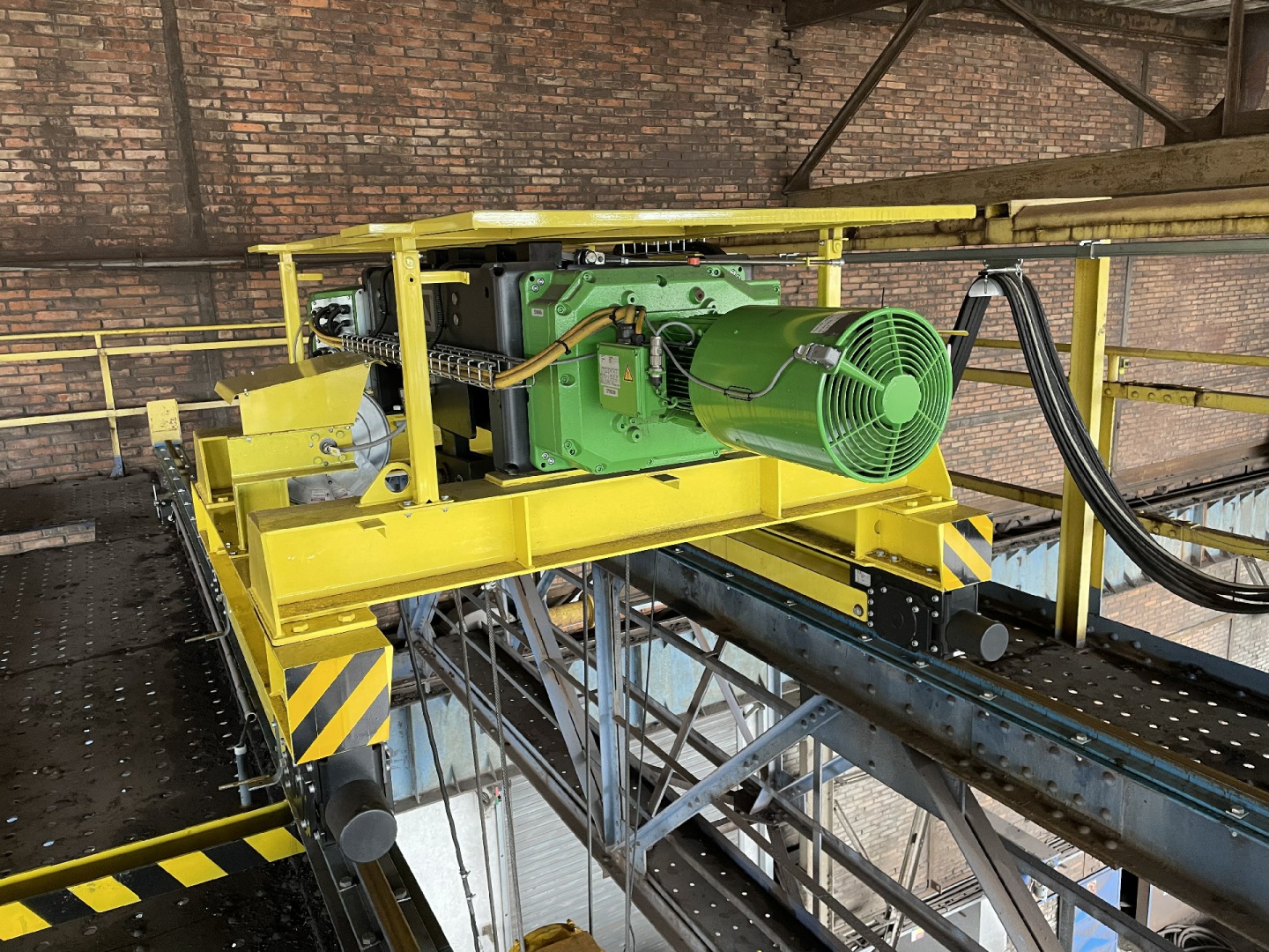 Crane crab in foundry industry for transportation of semi-finished ...