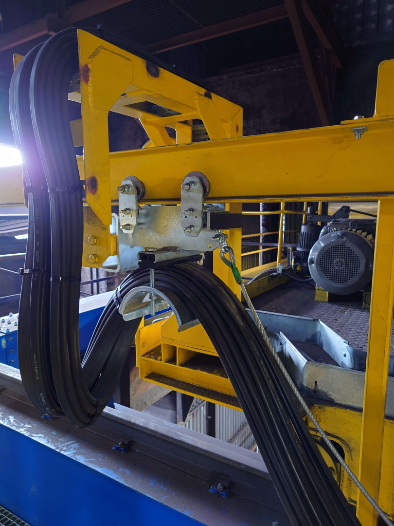 Energy supply of a crab used on a metallurgical crane | SLT components ...