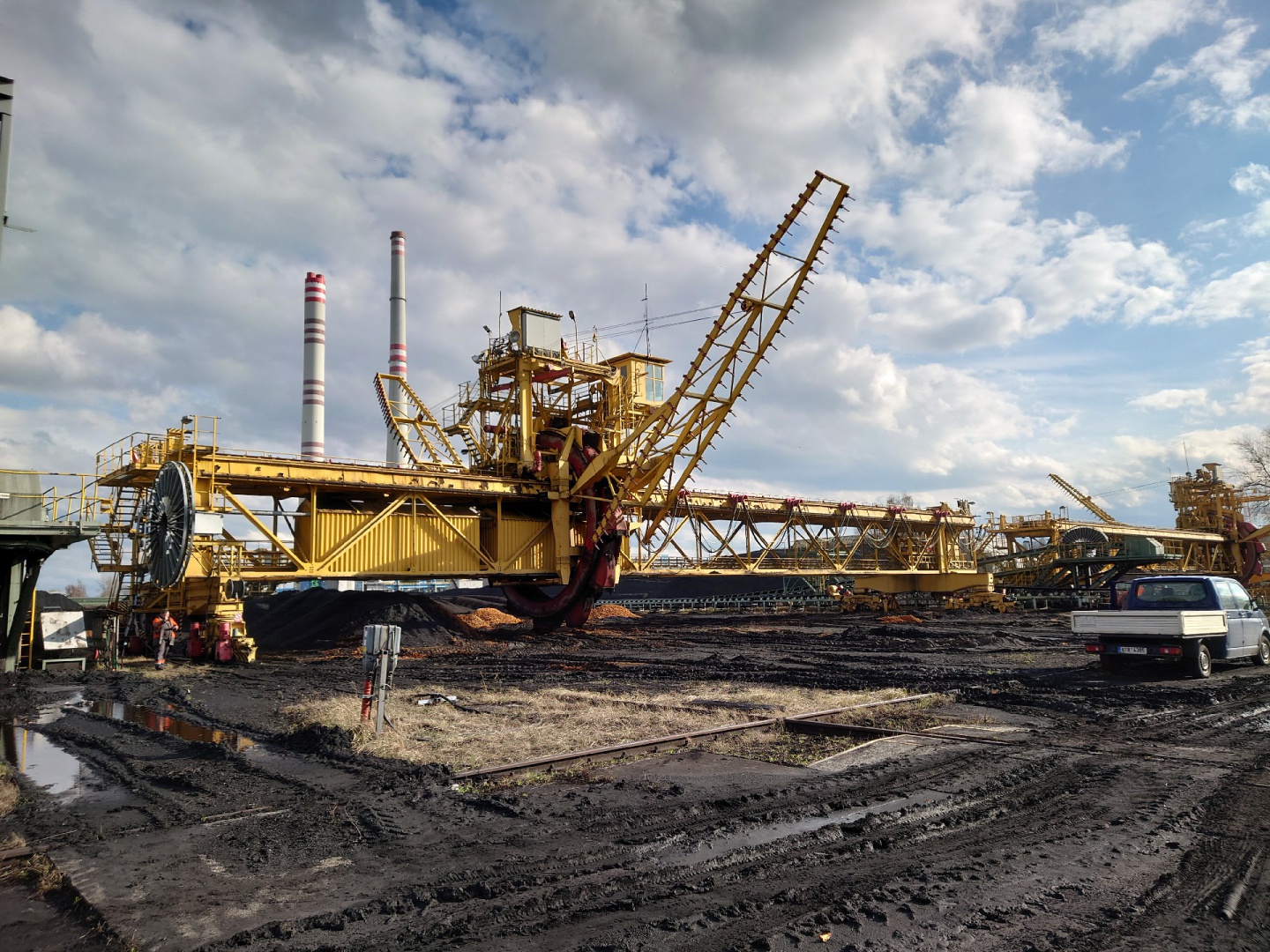 Repair of the motorized cable reel placed on stacker / reclaimer | SLT ...